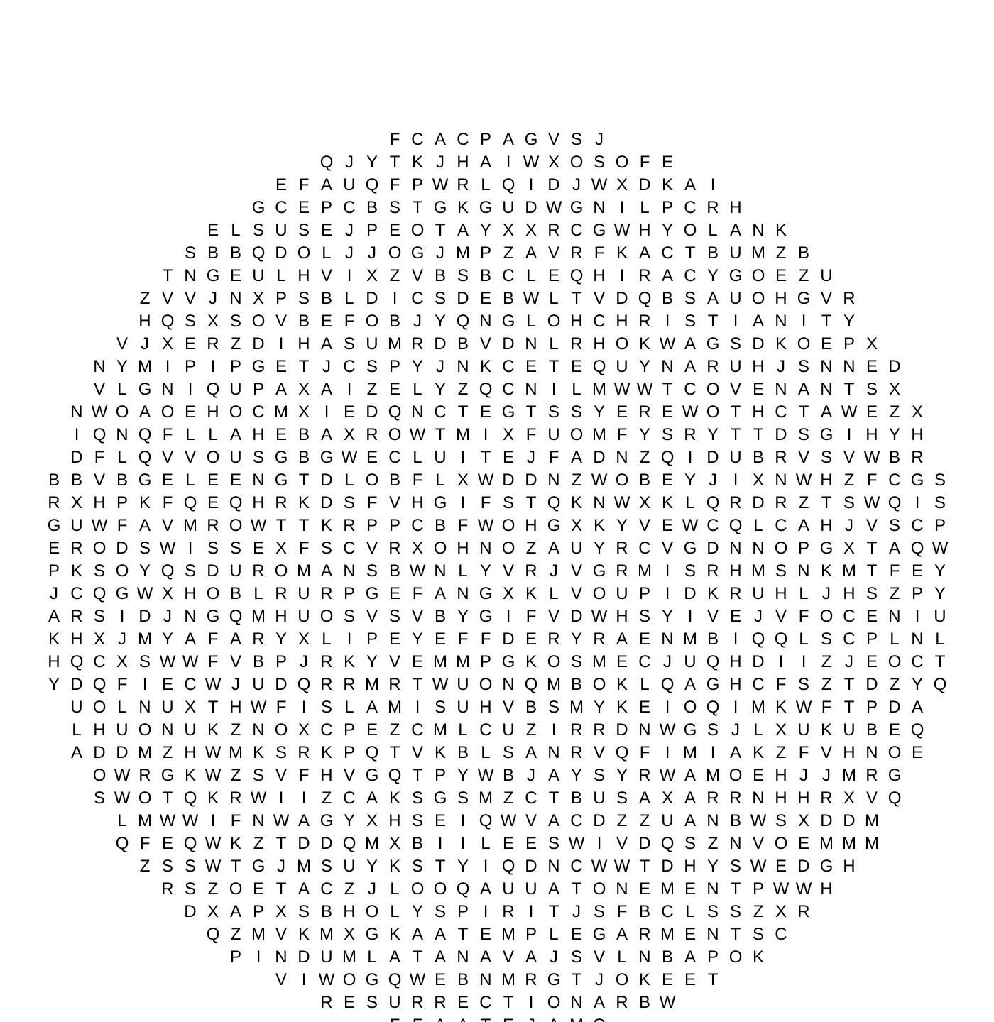 World Religions Word Find