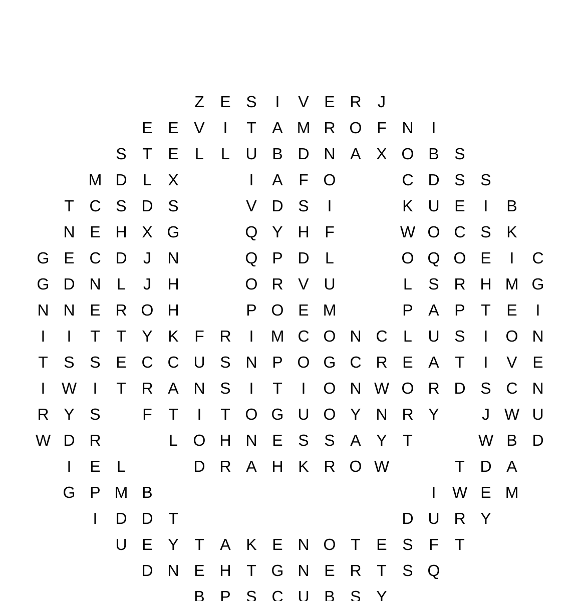 Writing Word Search