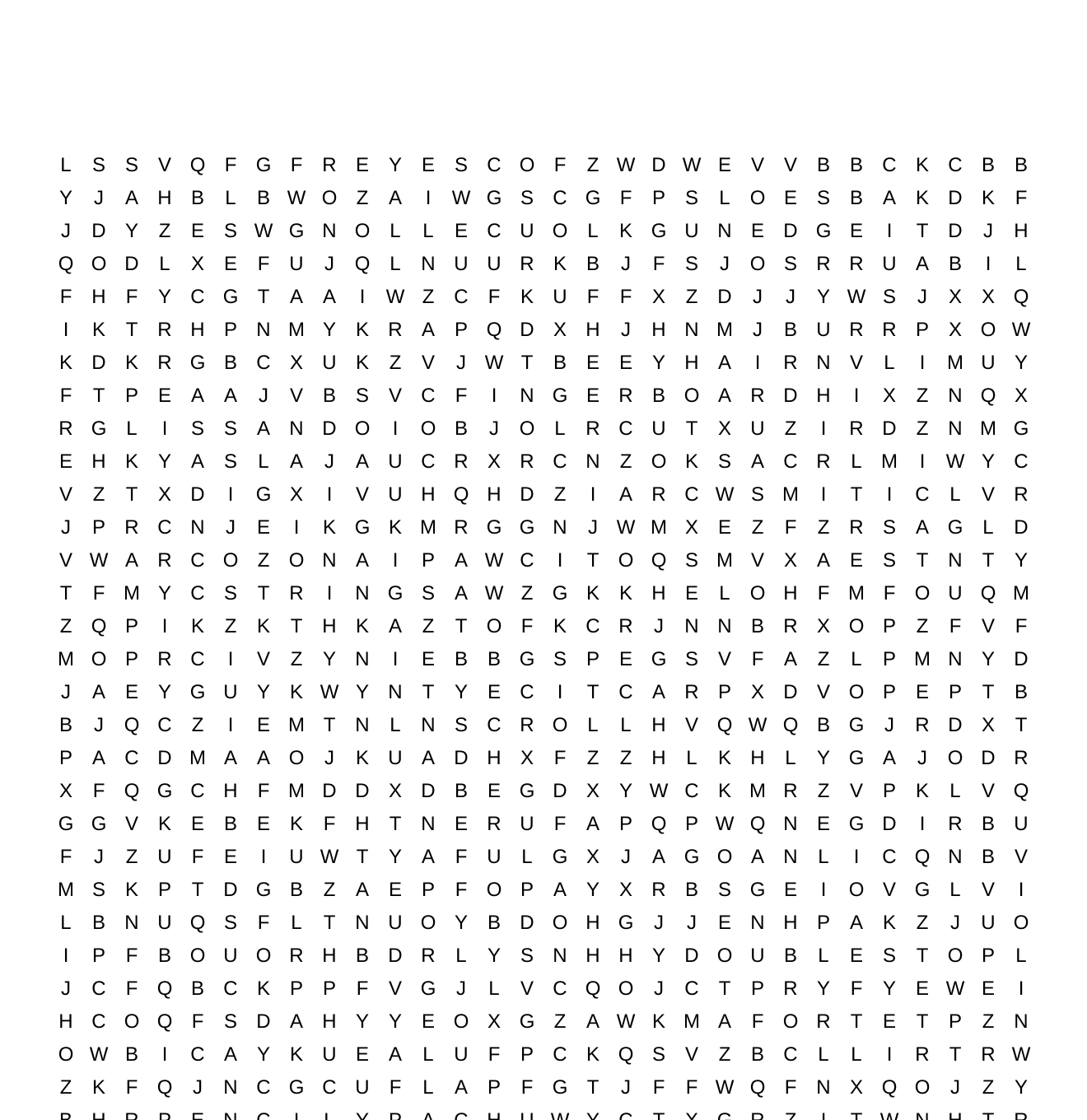 YOSL POST Word Search