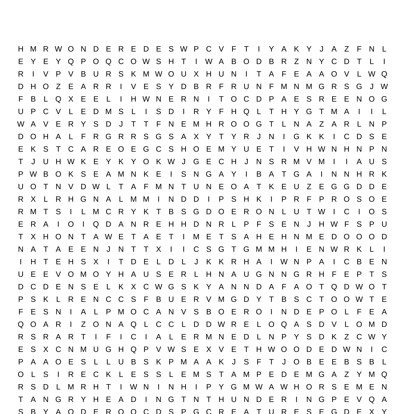 Yellowstone Word Search 25