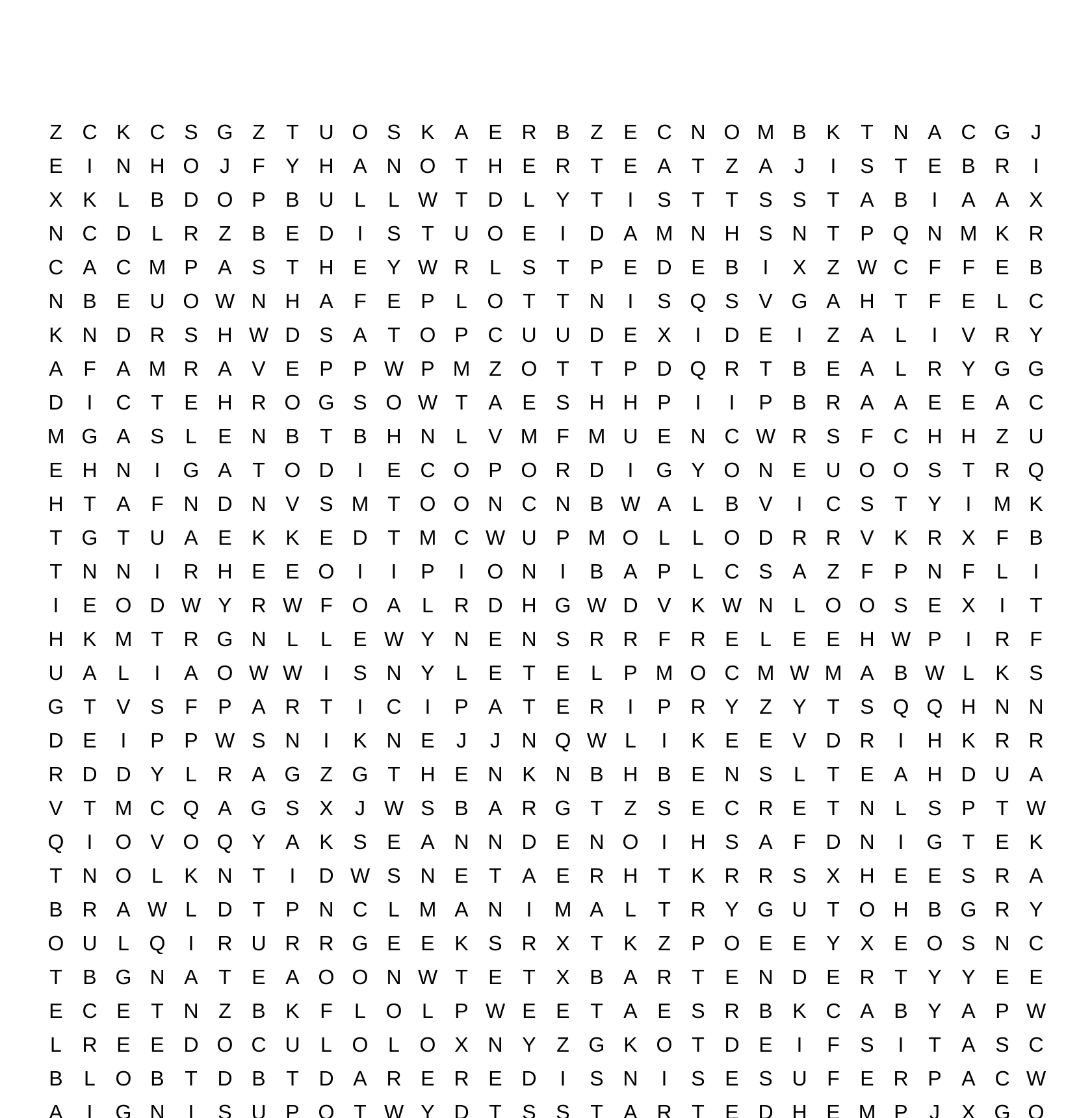 Yellowstone Word Search 31
