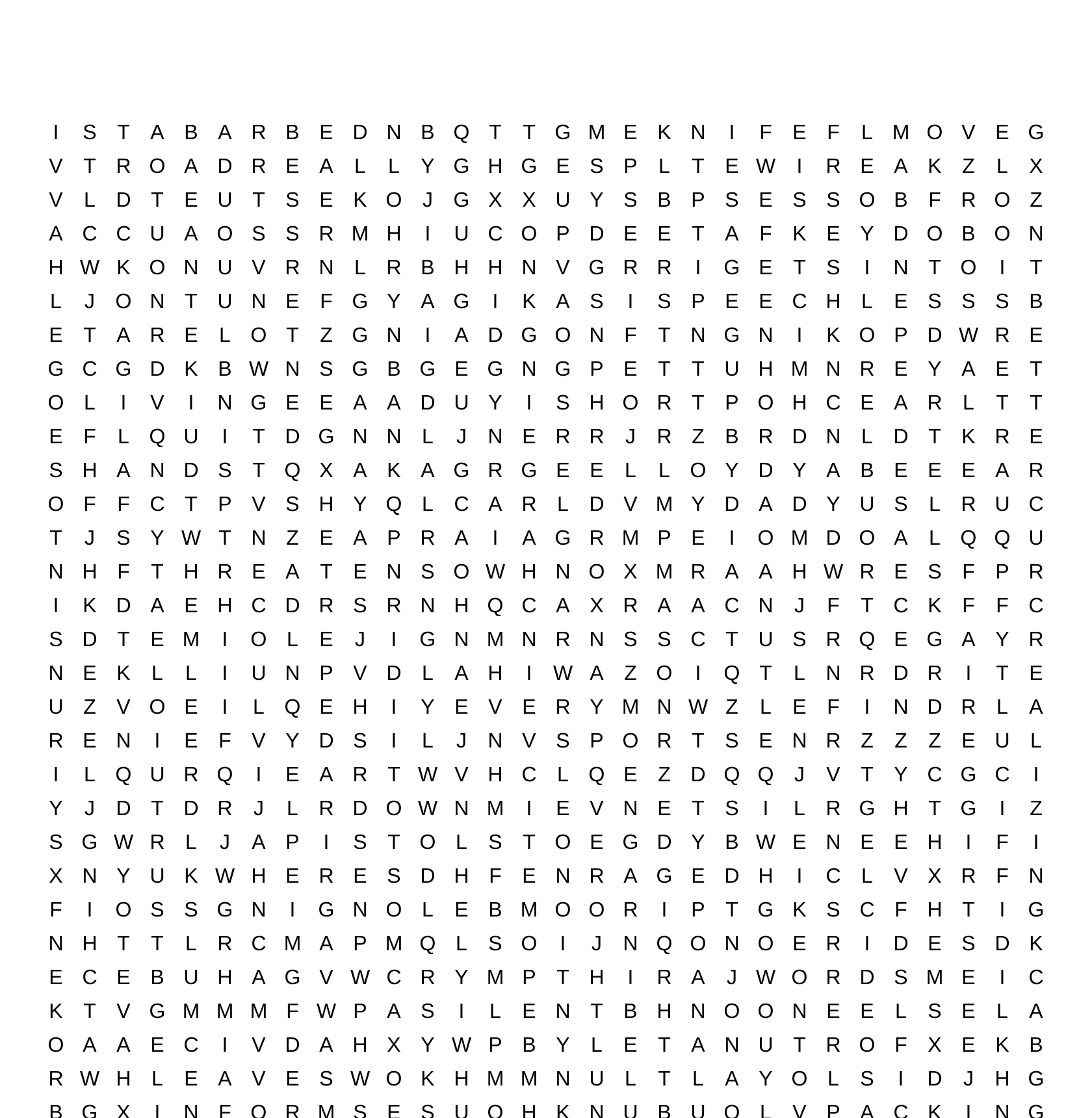 Yellowstone Word Search 34