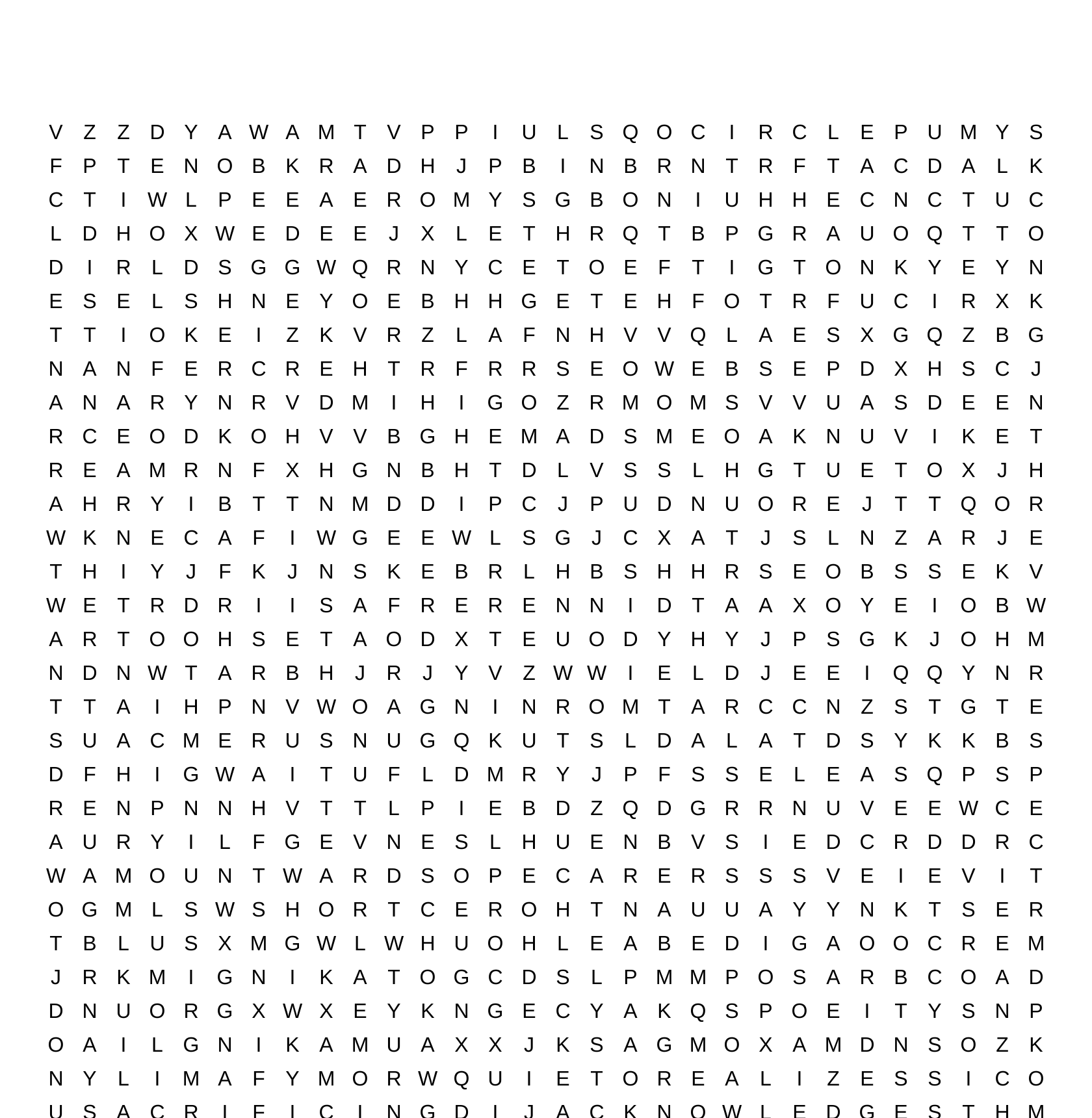 Yellowstone Word Search 35