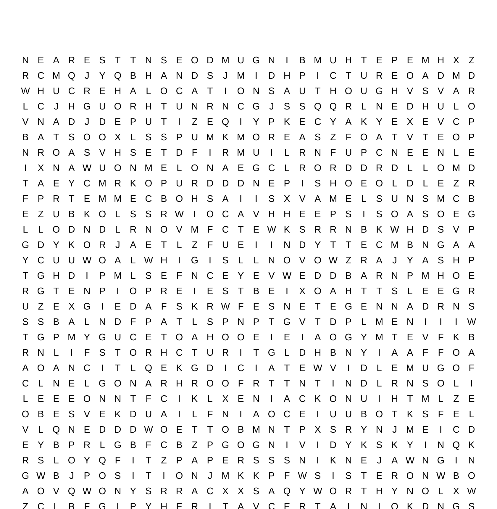 Yellowstone Word Search 43