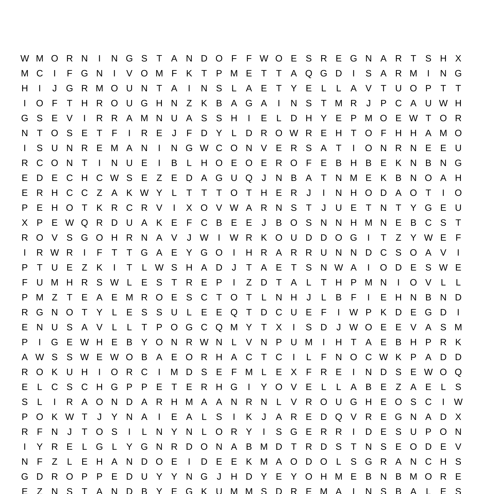 Yellowstone Word Search 44