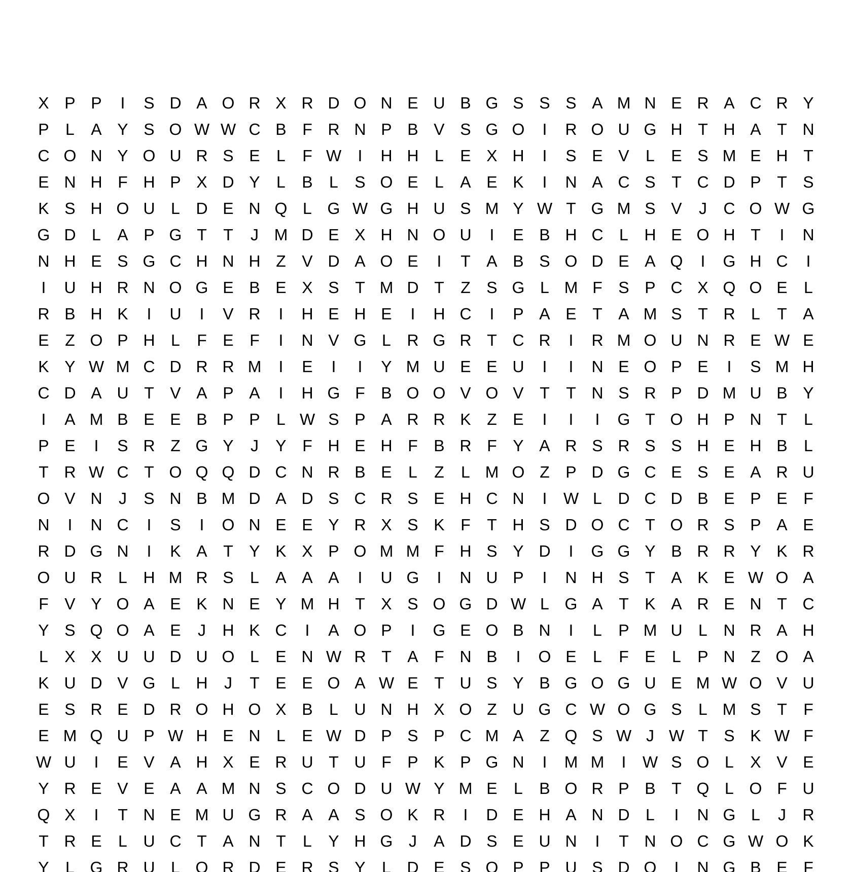 Yellowstone Word Search 46