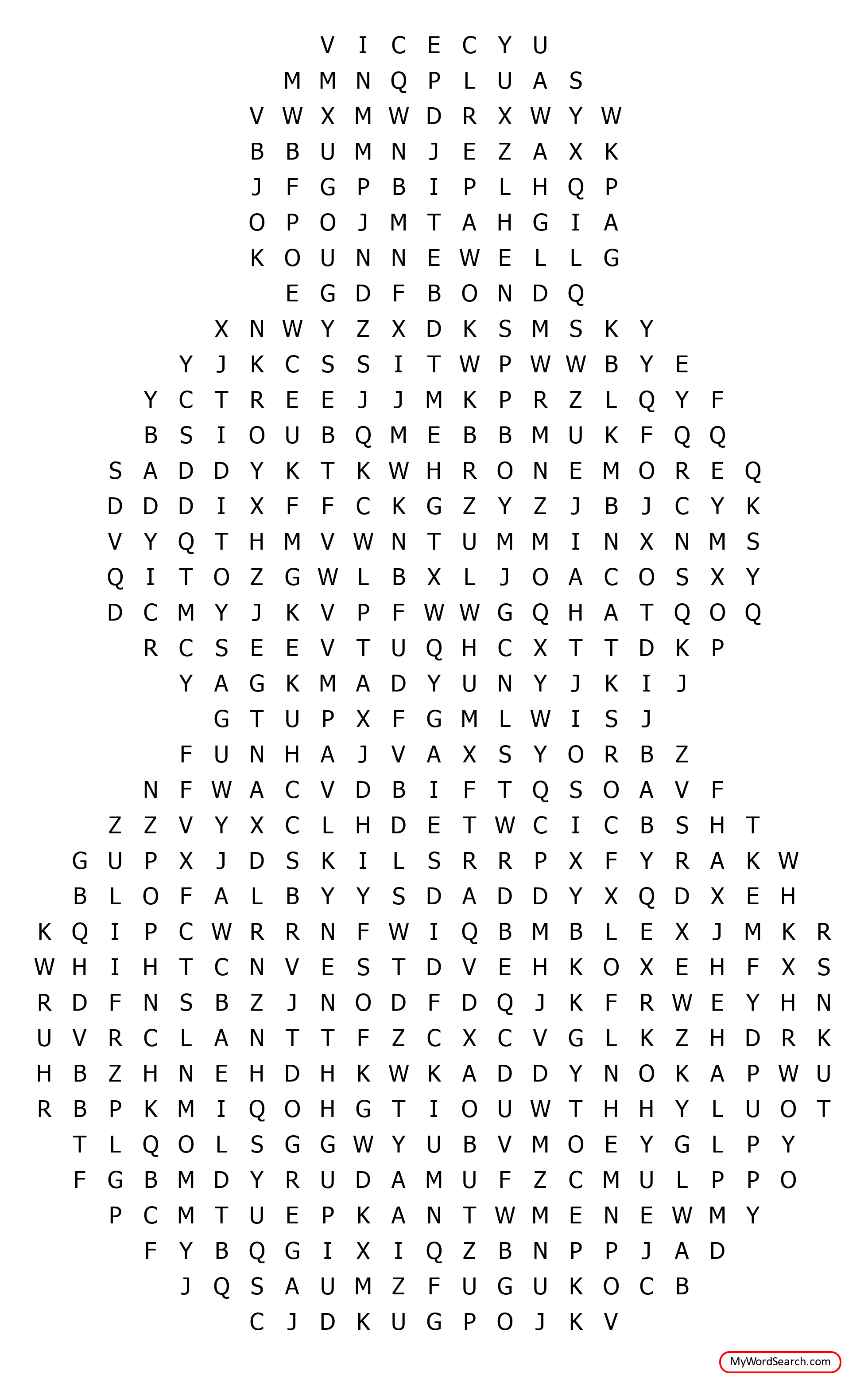 addys word search