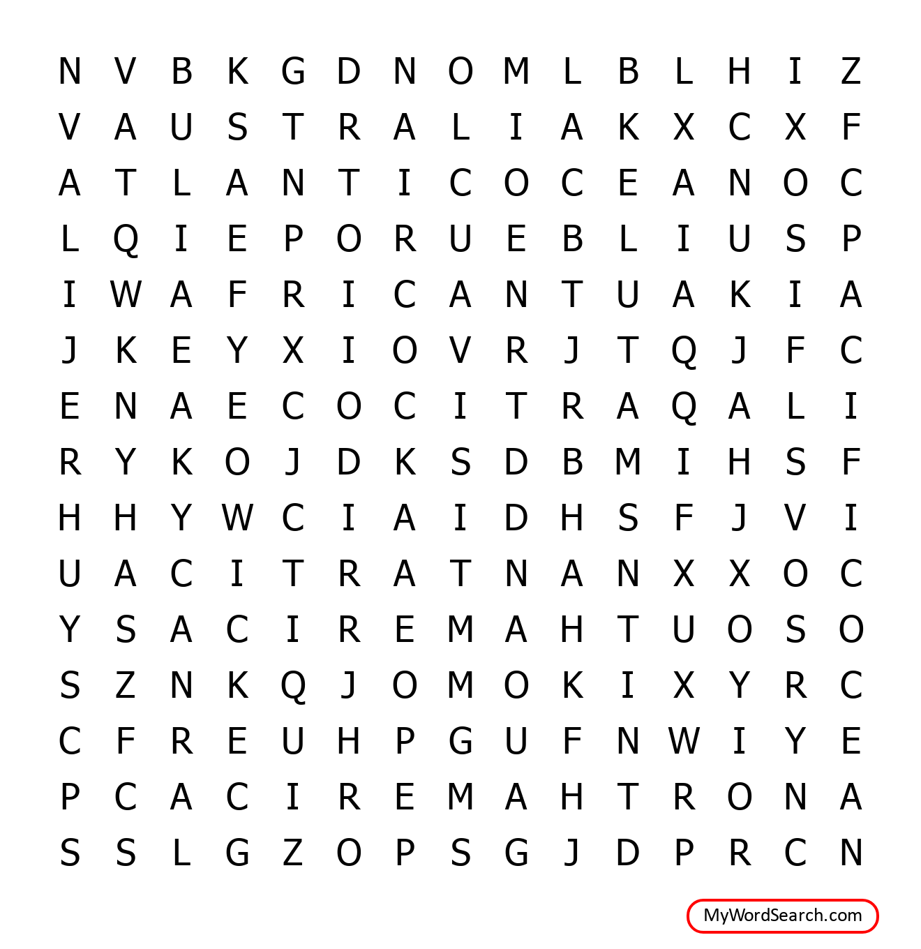 alex word search