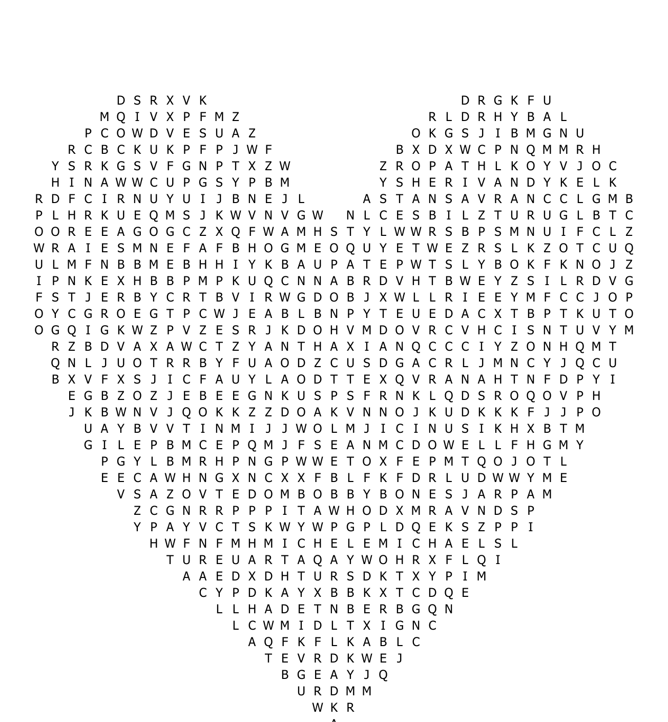 iHeart Word Search