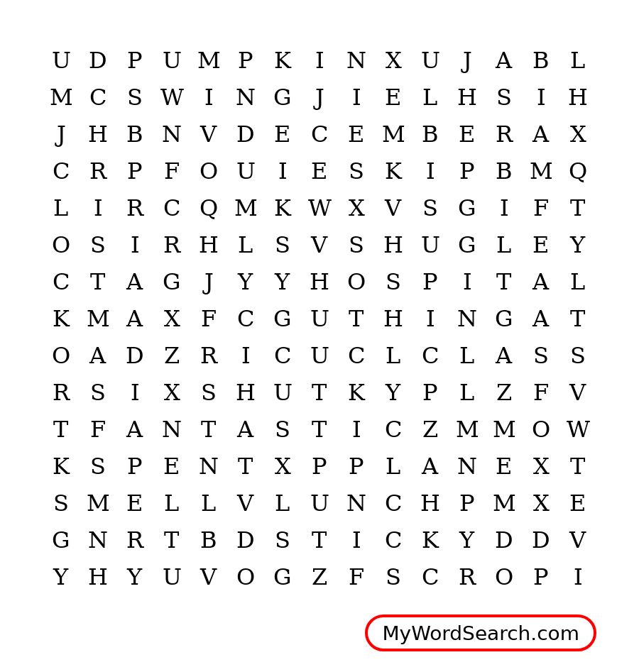 isaiah spelling words word search