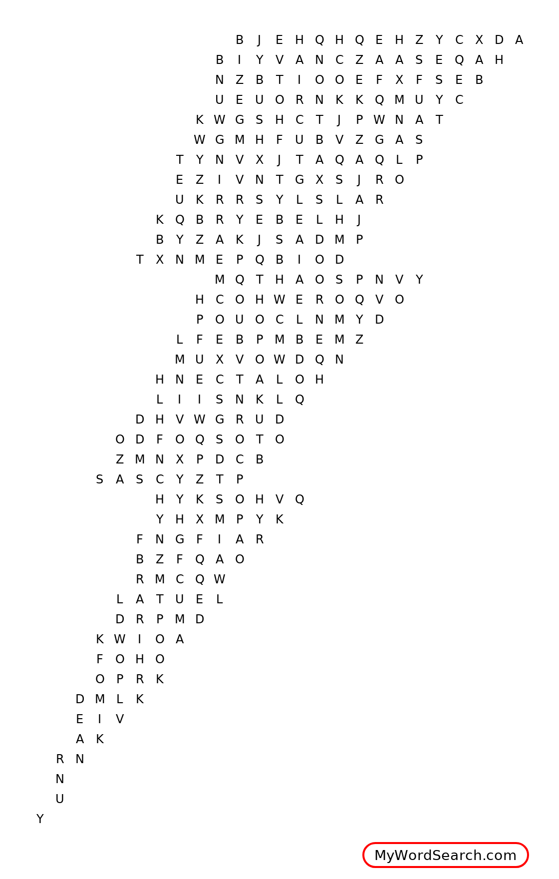 lightning word search