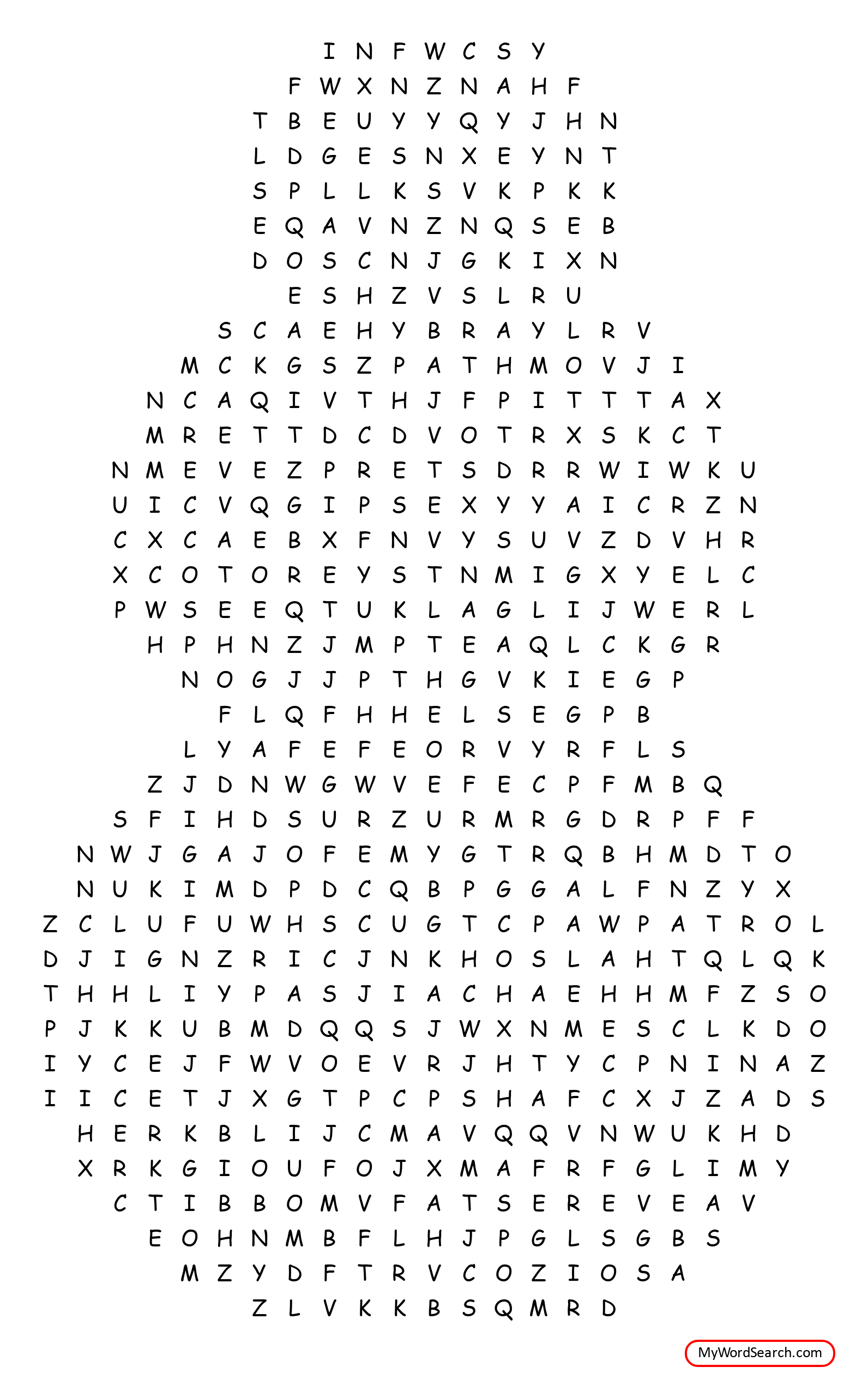 matthews word search