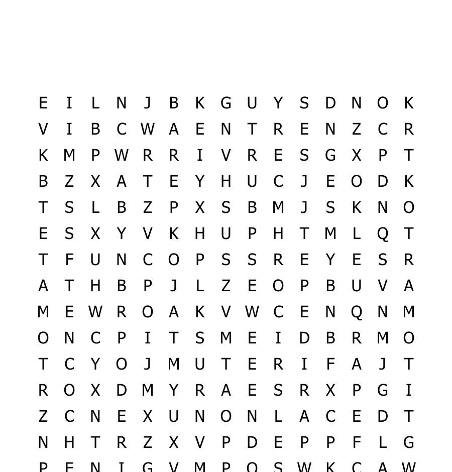 spanish verbs and words word search